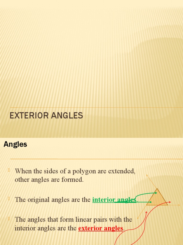 Exterior Angles and Triangle Inequalities | PDF | Angle | Triangle