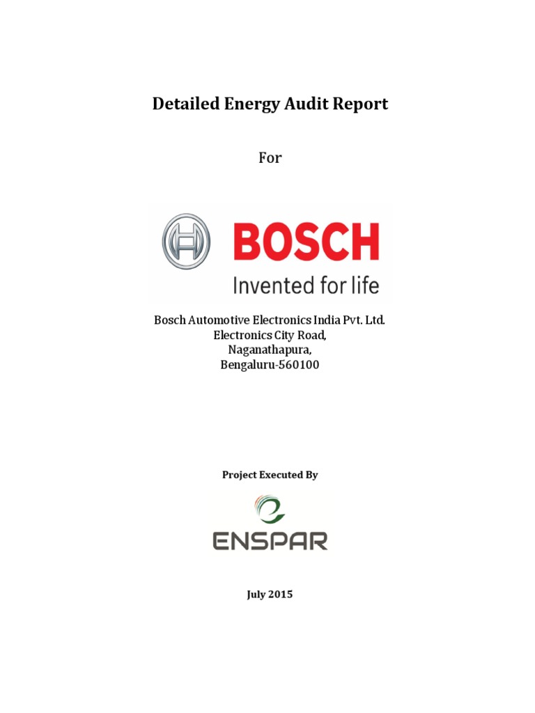 Optimizing Energy Efficiency at Bosch Automotive Electronics India Pvt ...