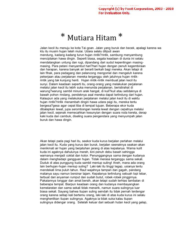 BKS04 Mutiara Hitam | PDF