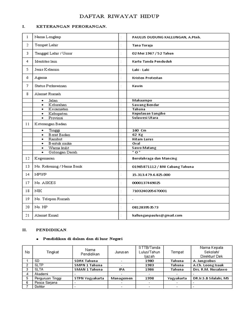 DFTR Rwyt Hidup Paduka | PDF