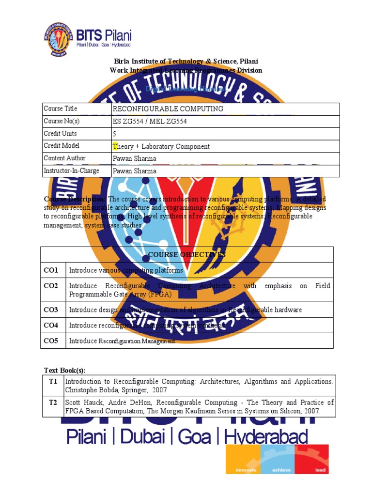 Mel Zg554 Course Handout | Download Free PDF | Field Programmable Gate ... Mel Zg554 Course Handout | Download Free PDF | Field Programmable Gate ...