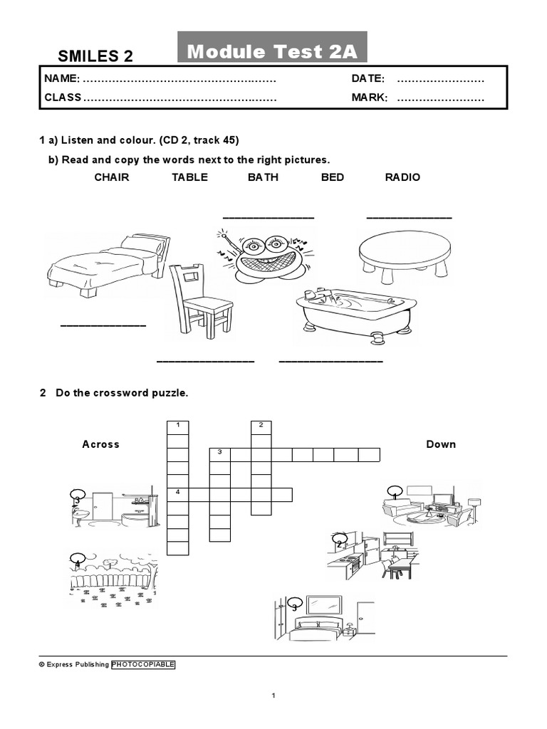 Smiles 2 Mod Test 2A | PDF