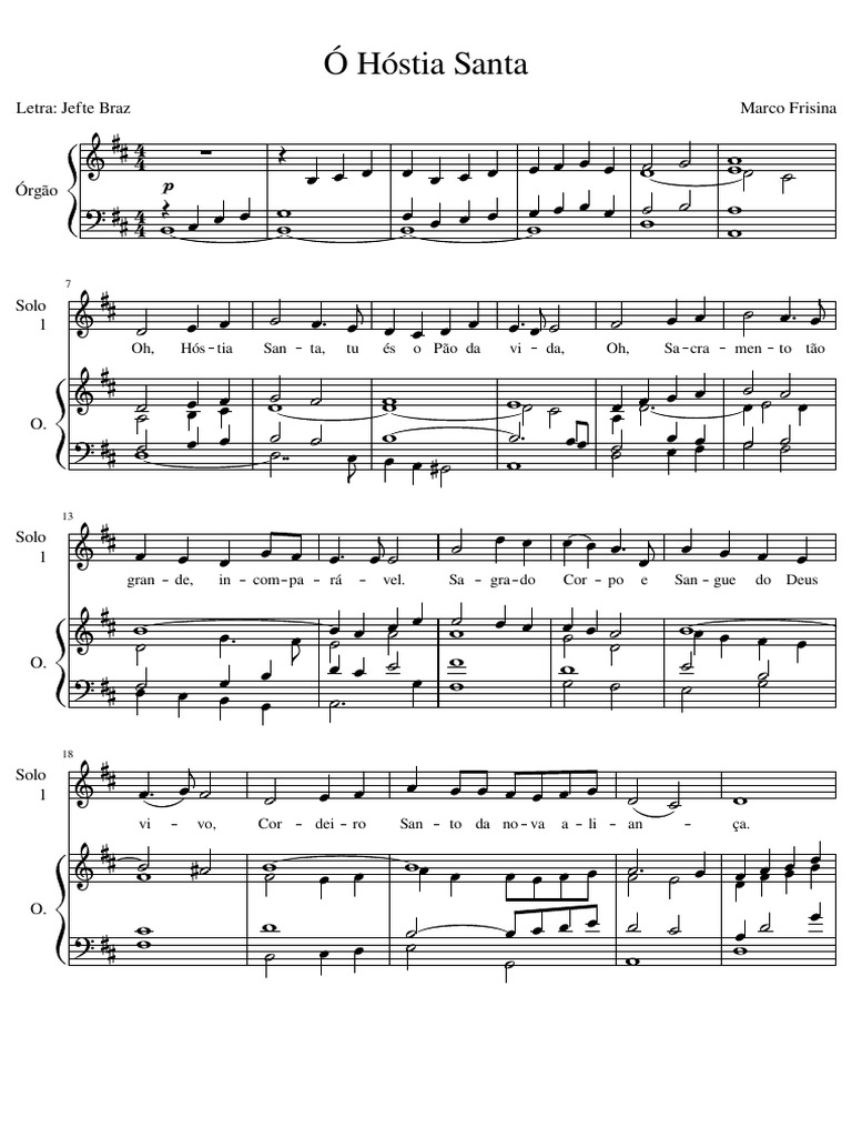 Ó Hóstia Santa - Completo | PDF