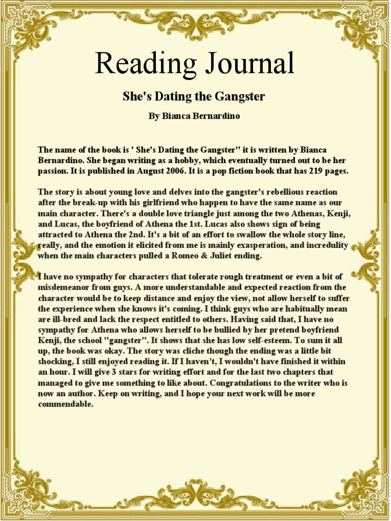 Reading Journal (Reflection) | PDF
