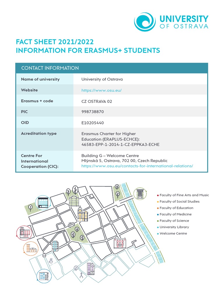 FACT SHEET 2021/2022 Information For Erasmus+ Students | PDF | Dormitory