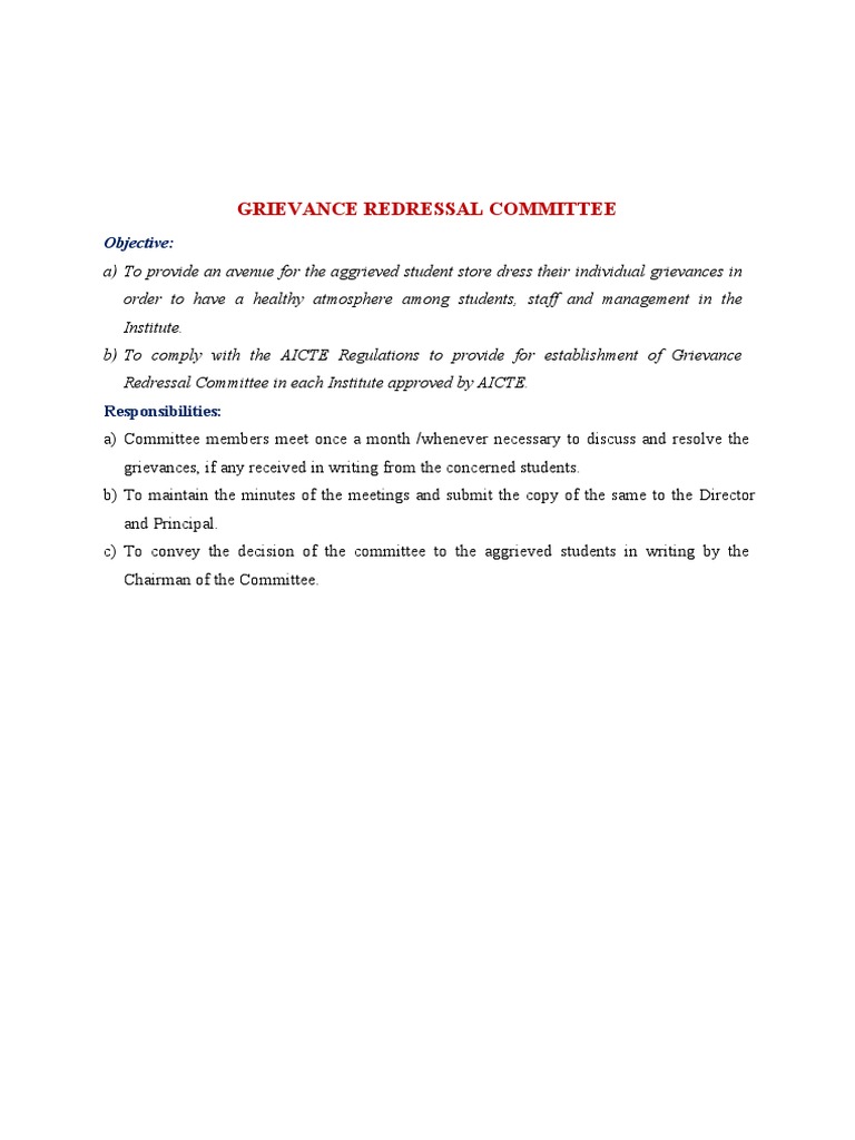 6 Grievance Redressal Committee 23.6.2021 | PDF