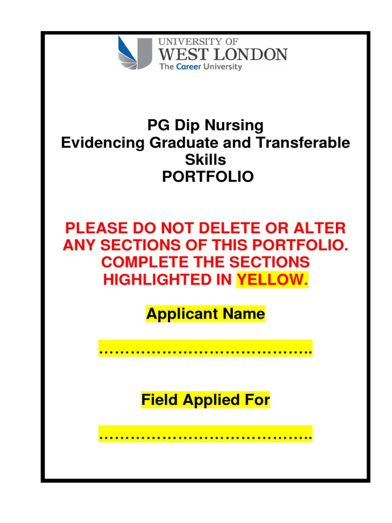 PG Dip Portfolio Evidencing Graduate and Transferable Skills 13-05-2021 ...