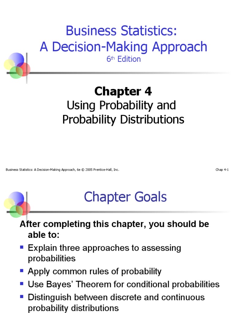 Business Statistics: A Decision-Making Approach: Using Probability and ...