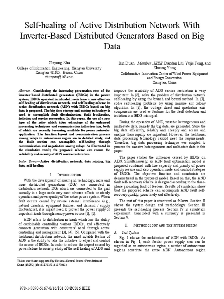 Self Healing of Active Distribution Network With Inverter Based ...
