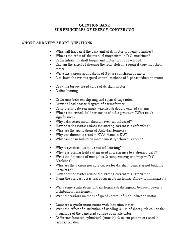 Essential Questions and Practice Problems in Electric Machinery: A ...