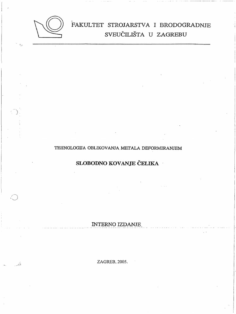 Slobodno Kovanje Celika | PDF
