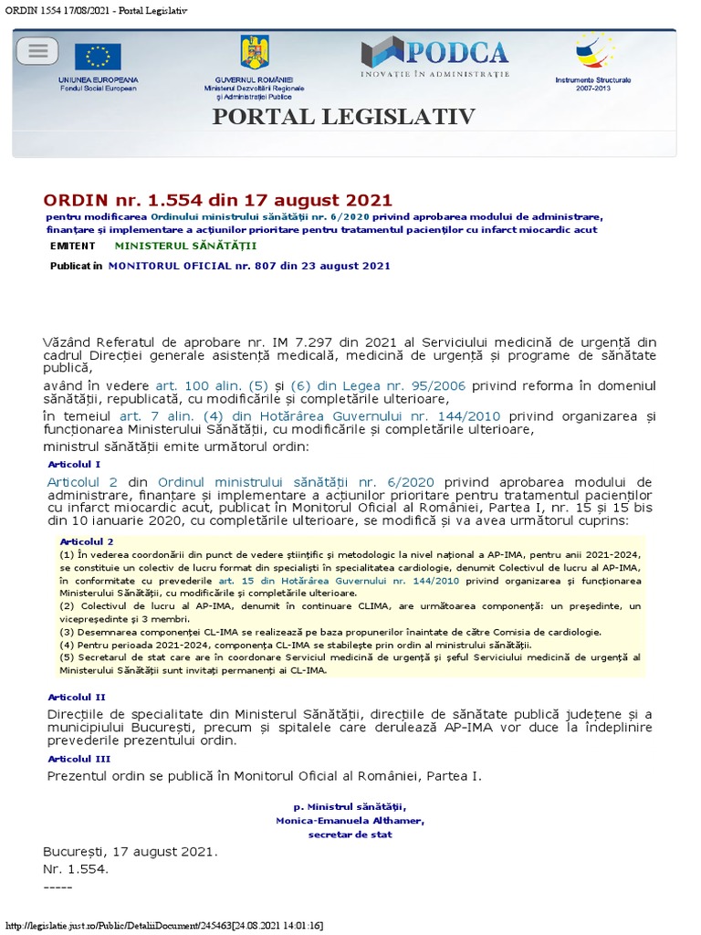 Ordin 1554/2021 | PDF