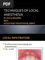 Field Block Anesthesia Techniques | PDF | Anesthesia | Injection (Medicine)