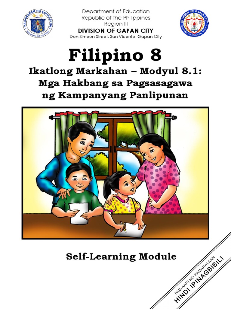 Filipino 8 SLMs 3rd Quarter Module 8.1 | PDF