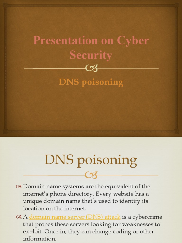 Presentation On Cyber Security | PDF