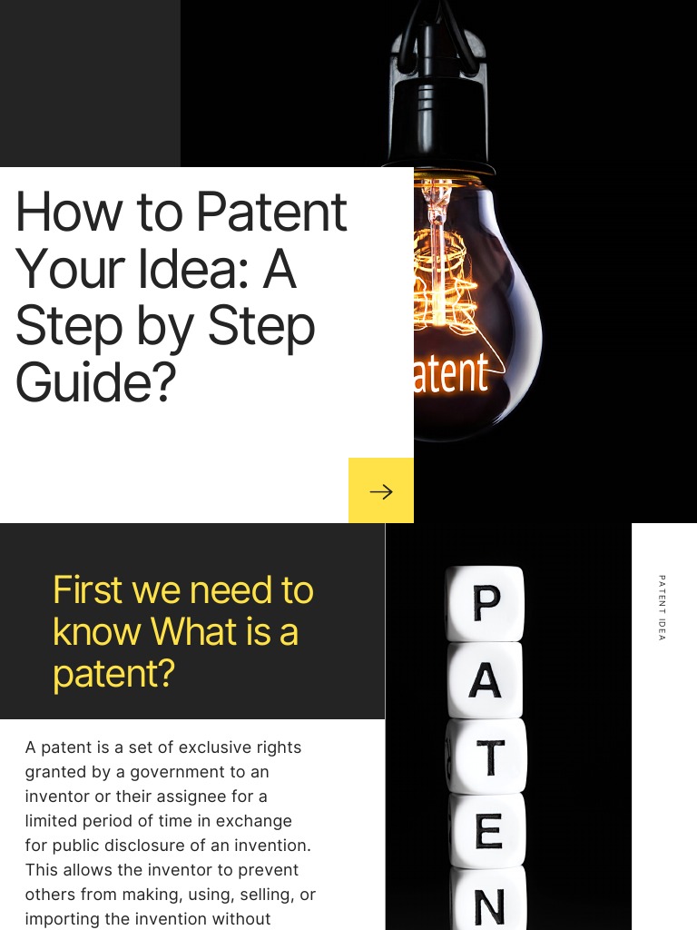 Step-by-Step Guide to Patenting Ideas | PDF | Patent | Intellectual ...