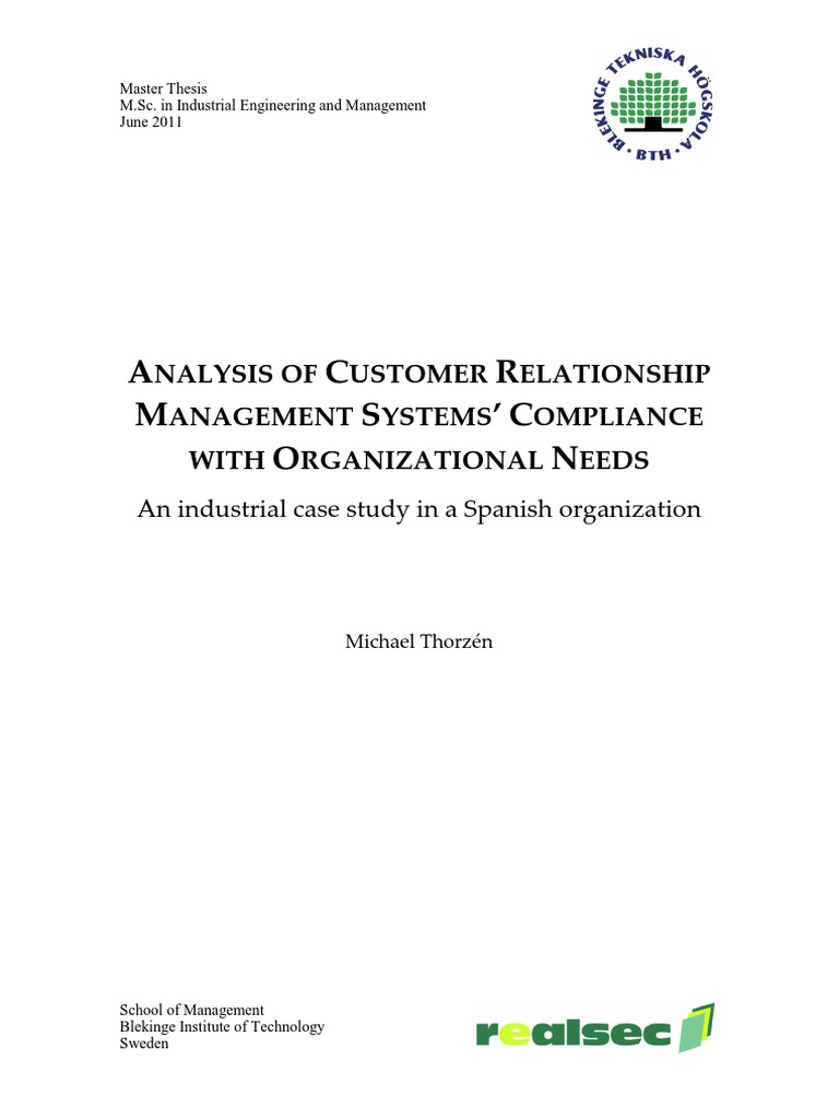 FULLTEXT01 | PDF | Customer Relationship Management | Qualitative Research