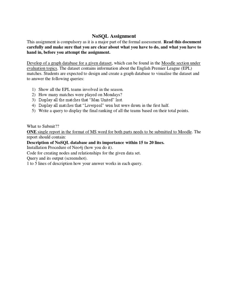 NOsql Assignment | PDF