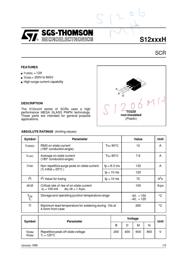 Datasheet 4 | PDF | Electromagnetism | Electricity