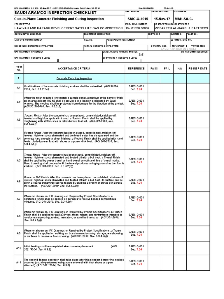 Saic Q 1015 | PDF | Concrete | Materials