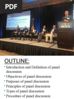 Example of Panel Discussion Script | PDF | Teachers | Cognitive Science