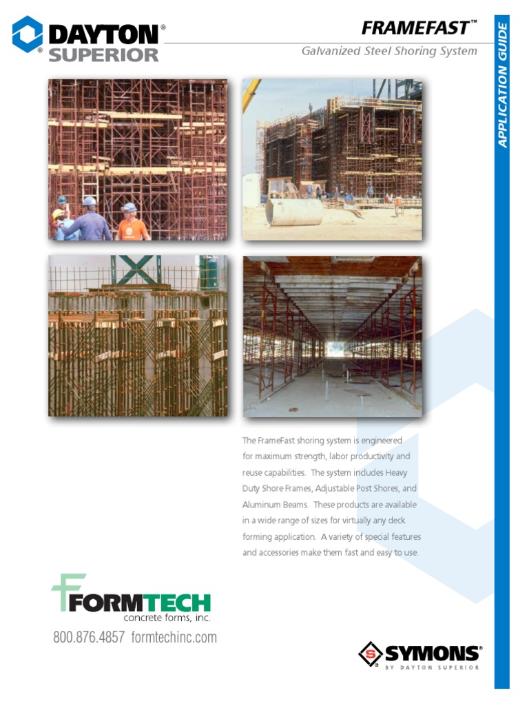 Shoring FrameFast Shoring System Application Guide | PDF | Screw | Mechanical Engineering