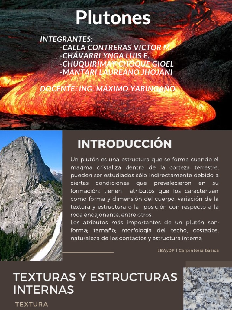 PLUTONES | PDF | Roca (geología) | Roca ígnea