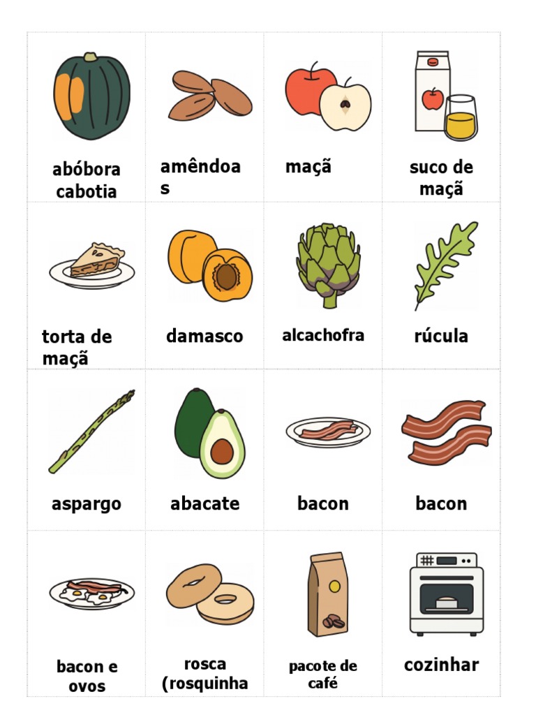 Food Vocabulary | PDF | Ingredientes de alimentos | Alimentos