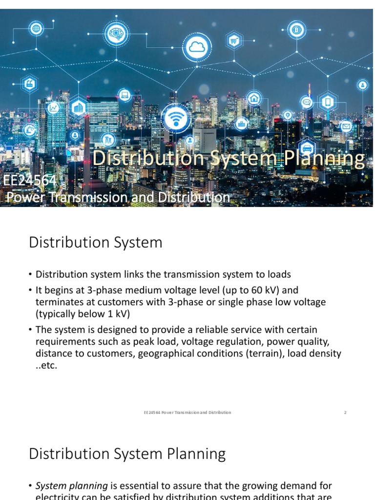 Distribution System Planning | PDF | Electric Power Distribution ...