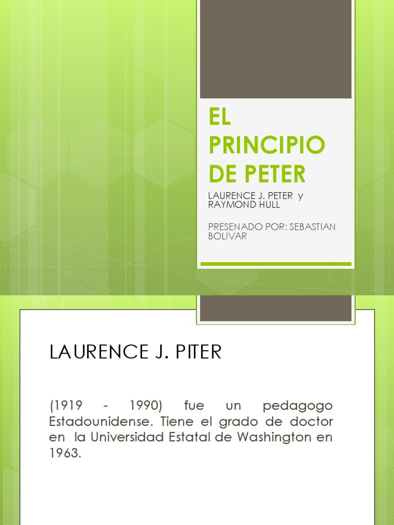 El Principio de Peter y la Incompetencia | PDF