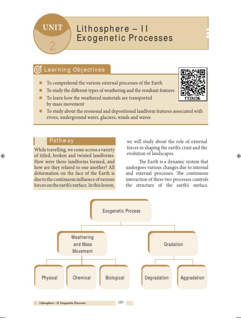 Geography - 2) Lithosphere - 2 | PDF | Glacier | River