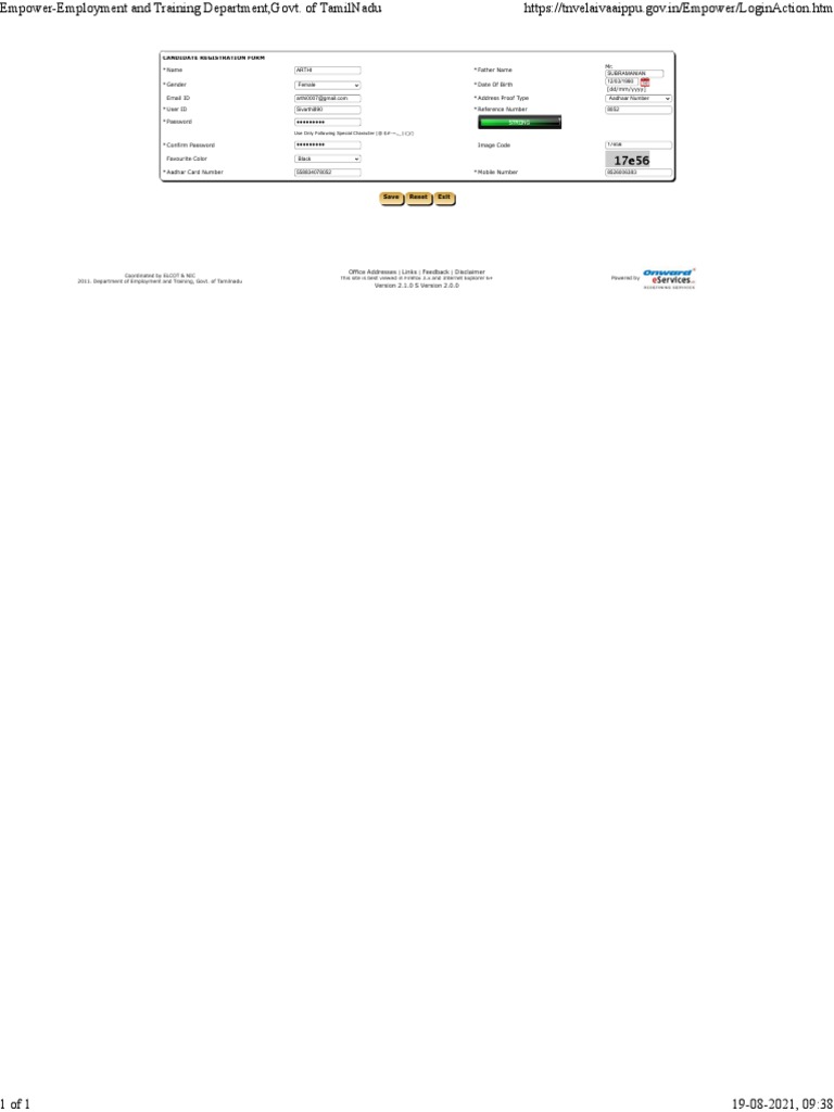 Empower-Employment and Training Department, Govt. of TamilNadu | PDF | Information Technology ...