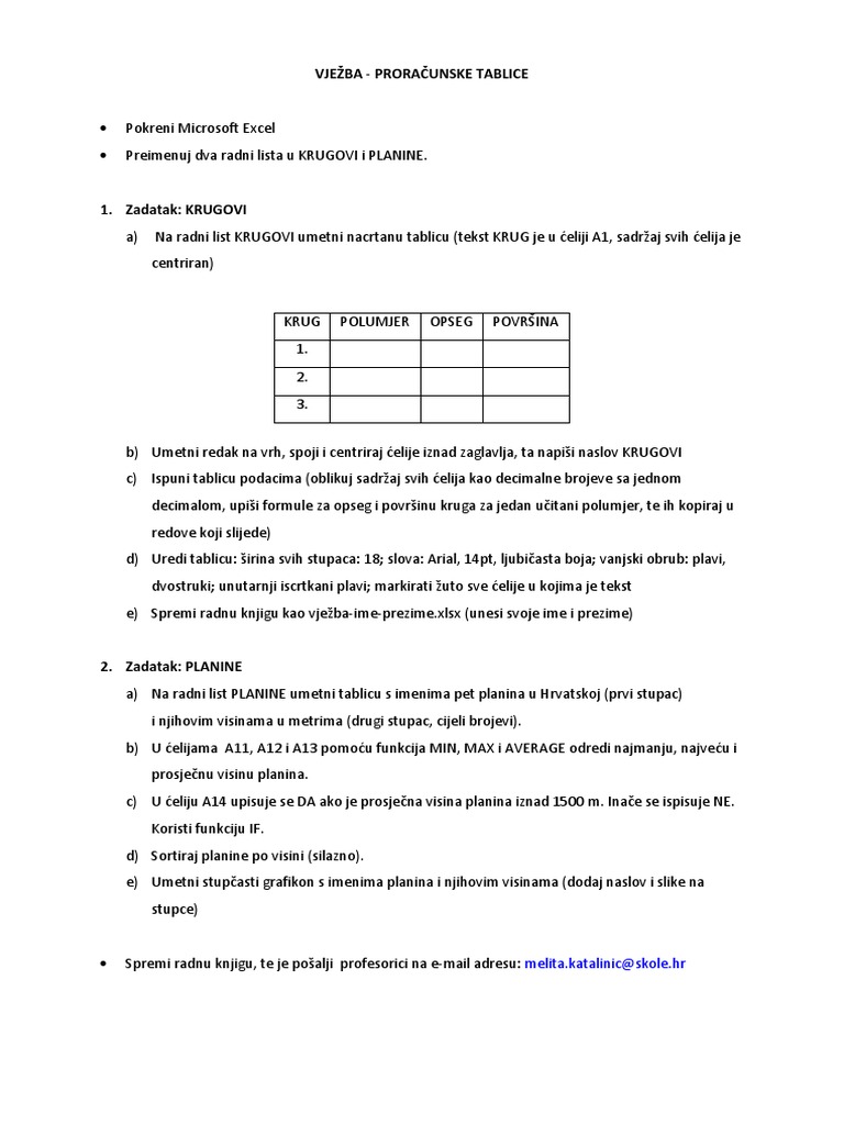 Excel Priprema | PDF