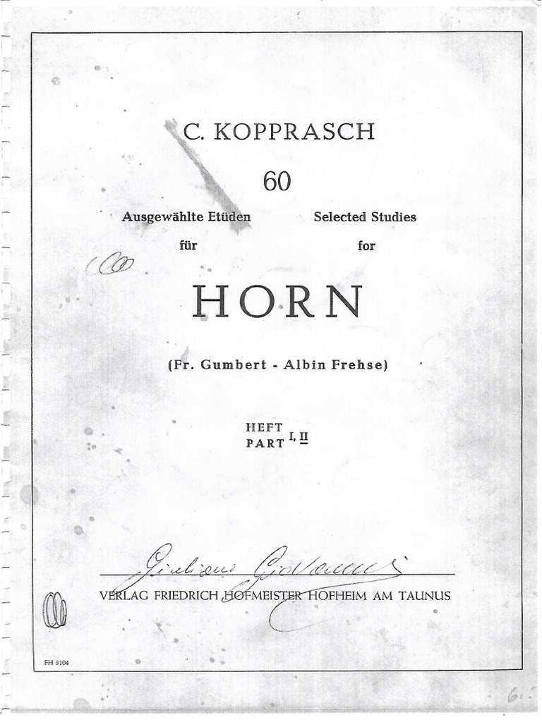 C. Kopprasch - 60 Studies Book 2 | PDF