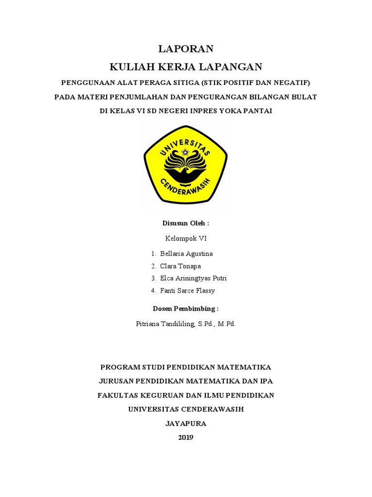 Laporan KKL Kelompok VI | PDF