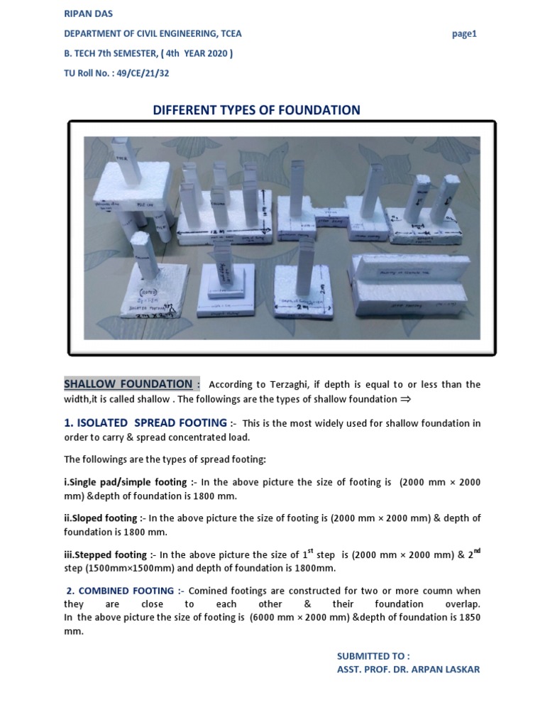 Types of Foundation | PDF | Deep Foundation | Foundation (Engineering)