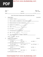 CLASS-3 MATHS Money WORKSHEET | PDF | Money | Cash