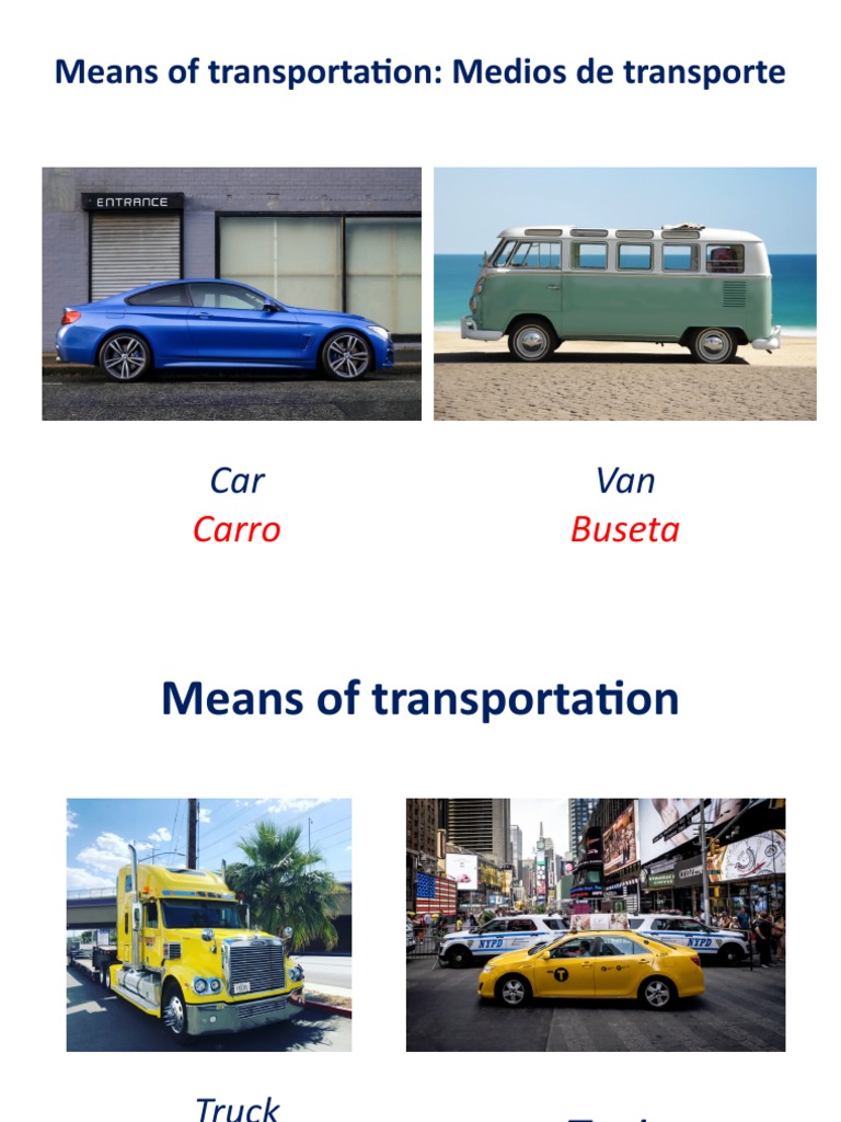 Transport and Prepositions of Place | PDF