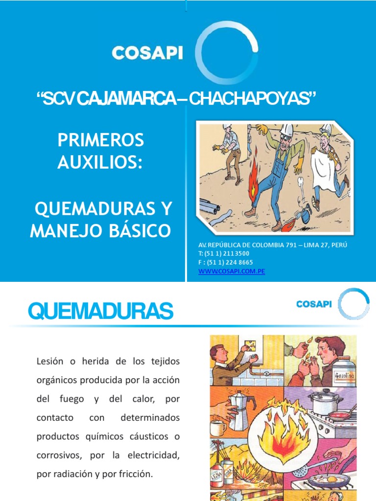 Primeros Auxilios - Quemaduras | PDF | Quemar | Primeros auxilios