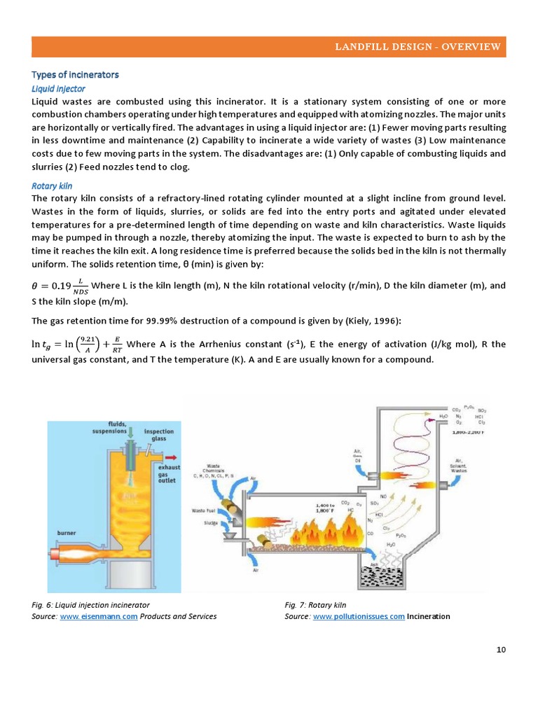 Types of Incinerators | PDF | Incineration | Chemical Engineering