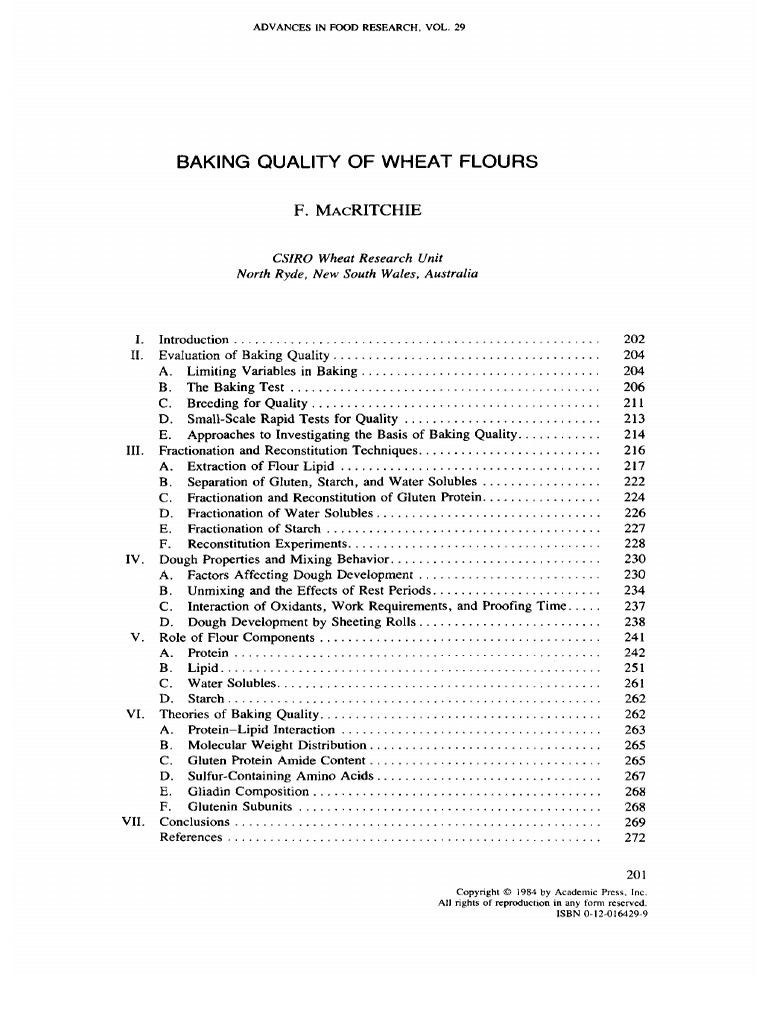 Baking Quality of Wheat Flour | PDF | Breads | Plant Breeding