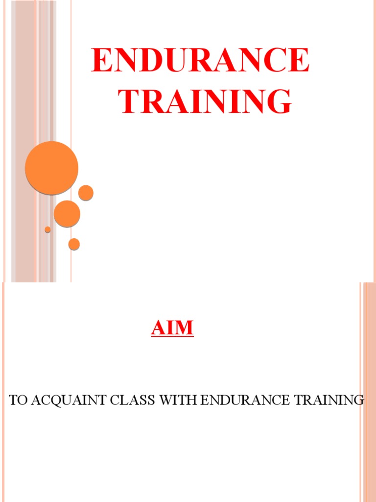 Endurance Training Pdf Aerobic Exercise Running