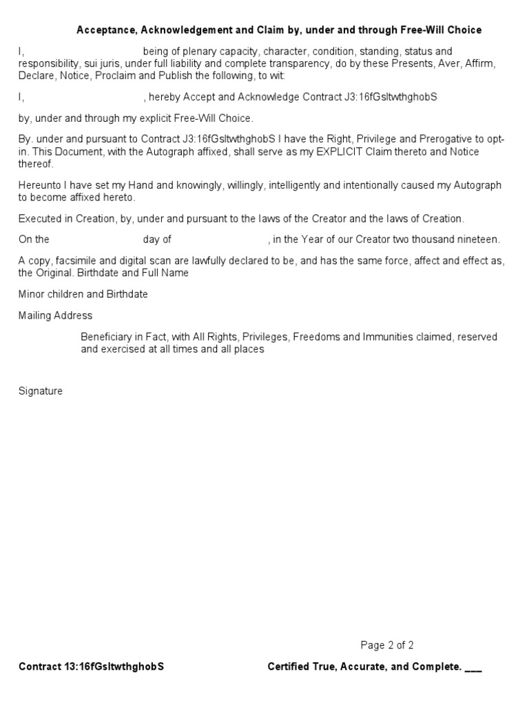 Opt Out Letter | PDF | Signature | Public Law