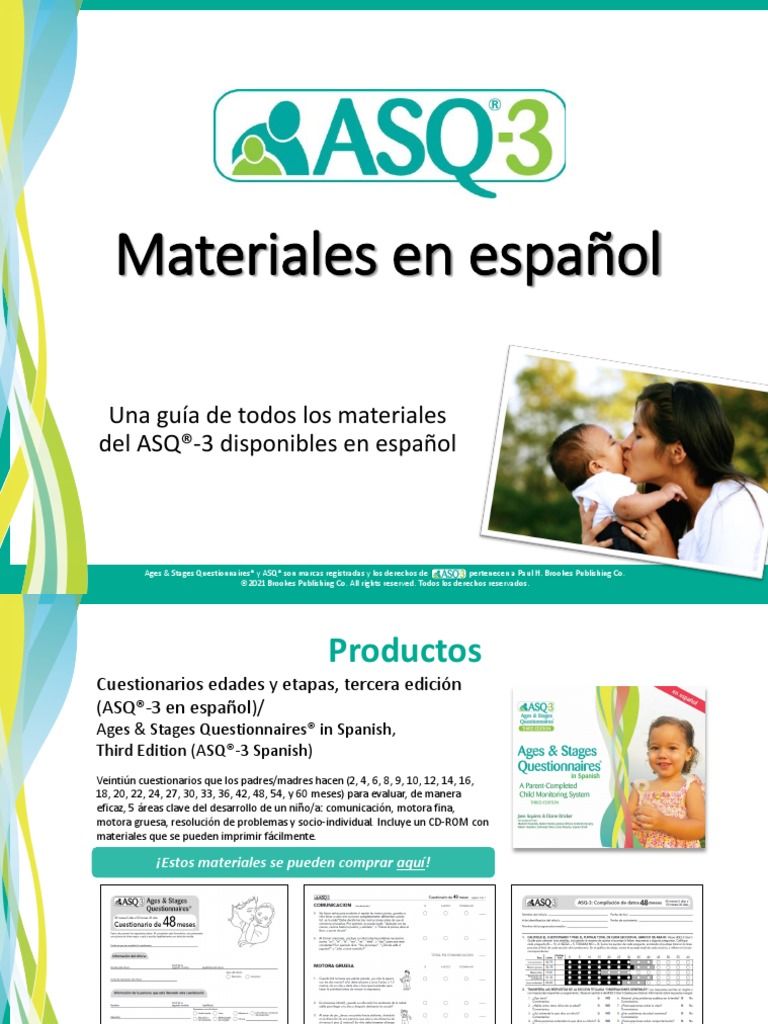 ASQ 3 Spanish Resources Guide - Spanish | PDF