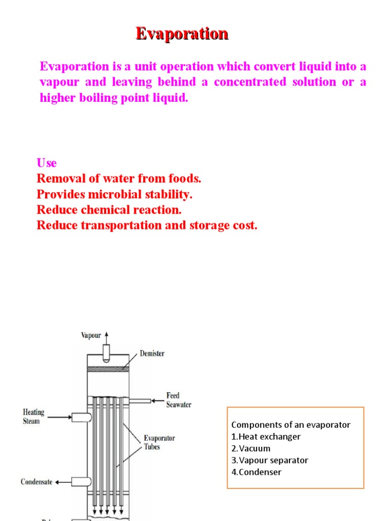 Evaporation and Evaporators | PDF | Evaporation | Chemical Engineering
