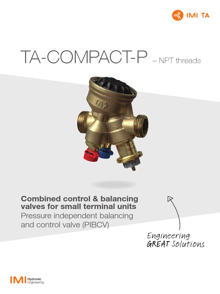 Ta-Compact-P NPT en Low | PDF | Valve | Viscosity