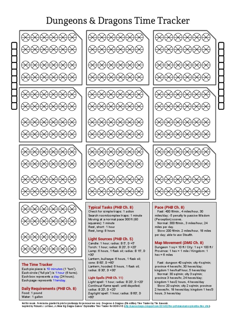 5E Time Tracker | PDF
