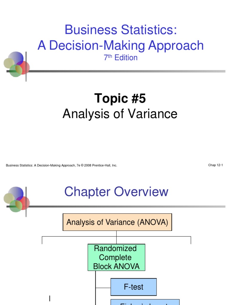 Business Statistics: A Decision-Making Approach: Analysis of Variance ...