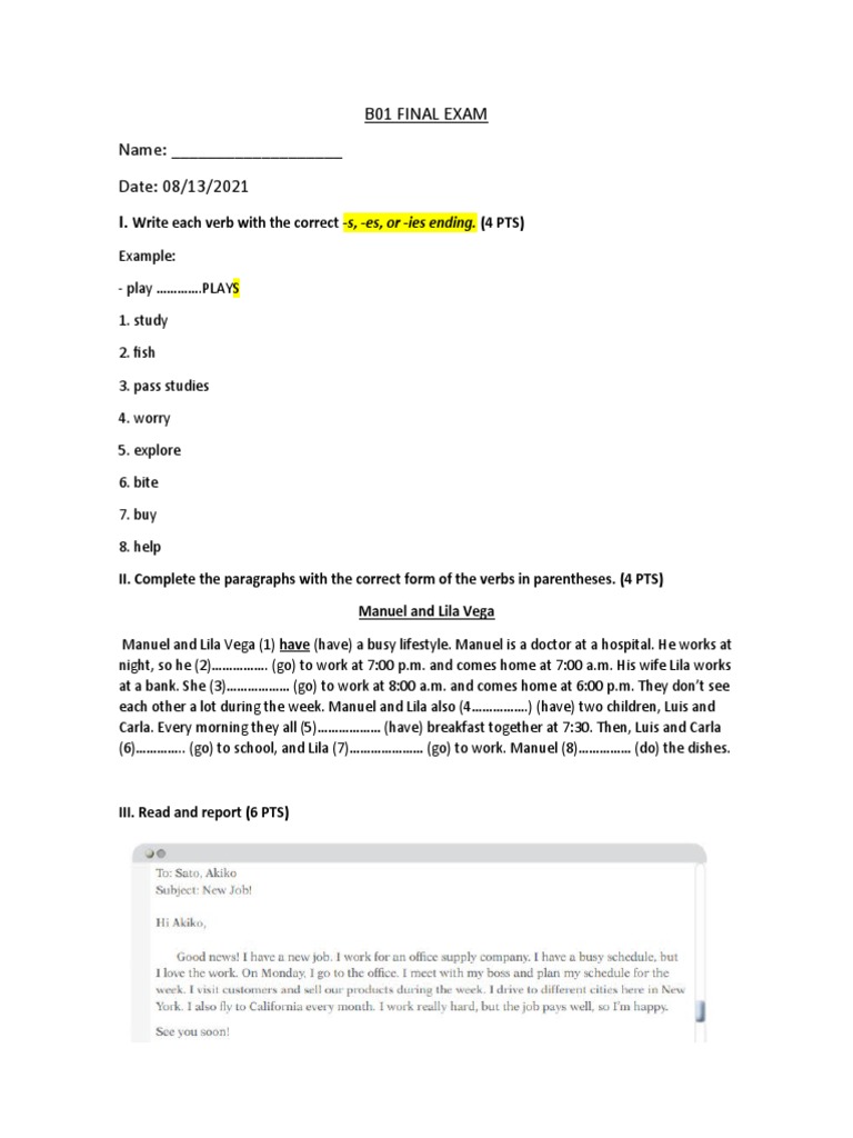 B01 Final Exam | PDF