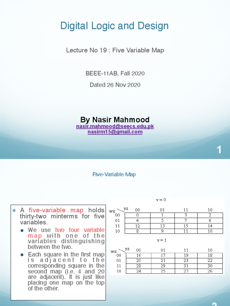 Five-Variable Map Simplification | PDF | Mathematics | Mathematical Logic